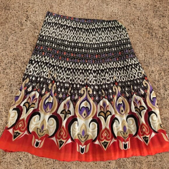 Sunny Leigh | Skirts | Cute Colorful Pleated Skirt | Poshmark